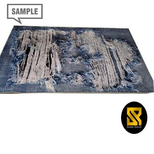 Jean Rug,fantastic Rug,blue Jean,denim Rug,jean Decor,blue Rug,soft Rug ...