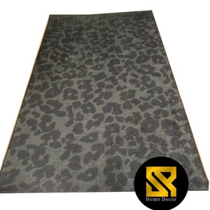 Cheetah Pattern,animal Print Rug,black Rug,leopard Decor,aesthetic Rug ...