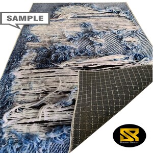 Jean Rug,fantastic Rug,blue Jean,denim Rug,jean Decor,blue Rug,soft Rug ...