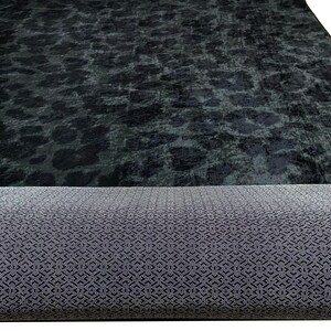 Cheetah Pattern,animal Print Rug,black Rug,leopard Decor,aesthetic Rug ...