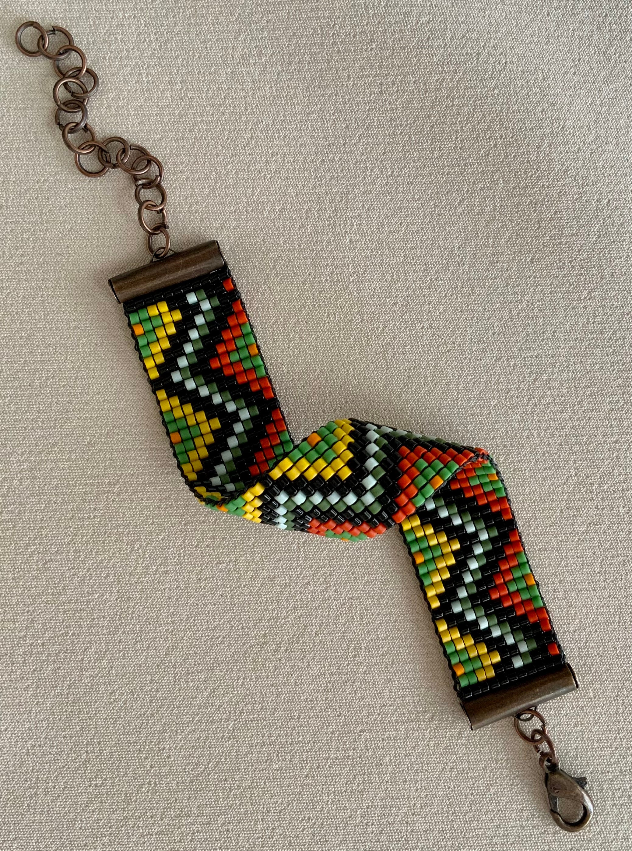 Ethnic Patterned Miyuki Bracelet - Etsy