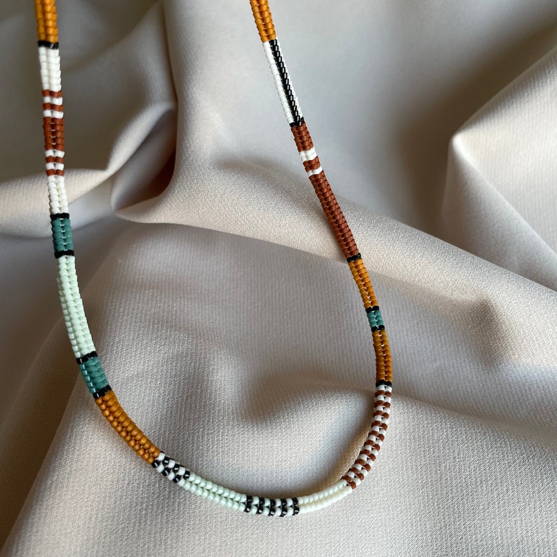 Handmade Miyuki Beaded Necklace, Fox Detailed Miyuki Necklace - Etsy