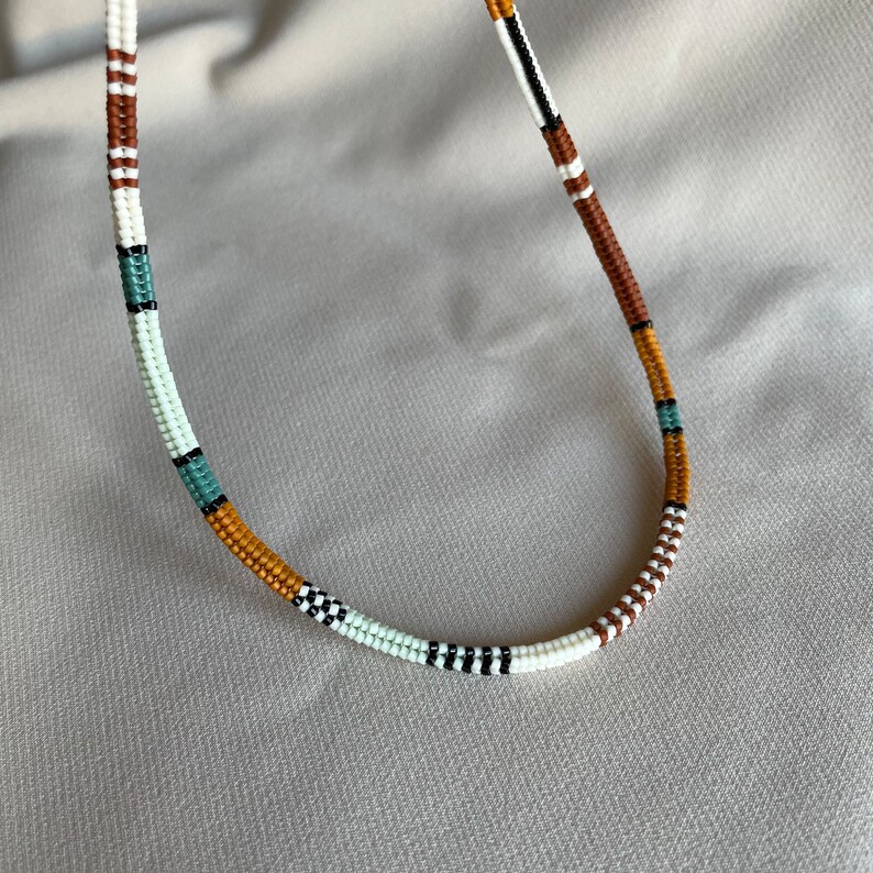 Handmade Miyuki Beaded Necklace, Fox Detailed Miyuki Necklace - Etsy