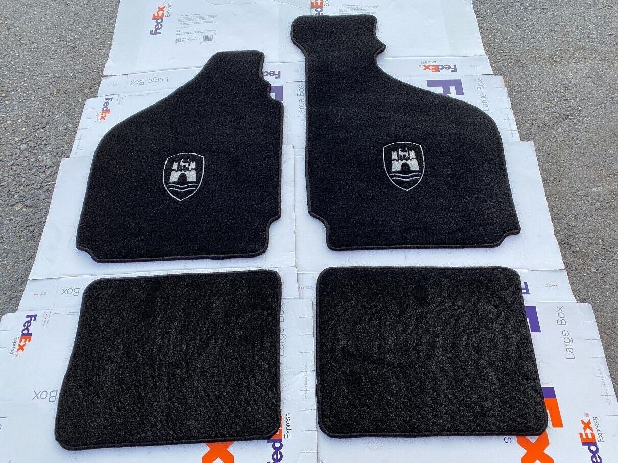 For VW Karmann Ghia Type 14-34 Floor Mats Carpet Black 4pcs New 1955 ...