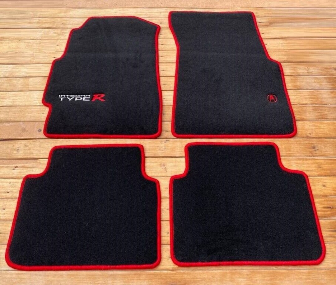 For Integra Dc2 Type R Coupe Velour Floor Mats Carpet Black - Etsy