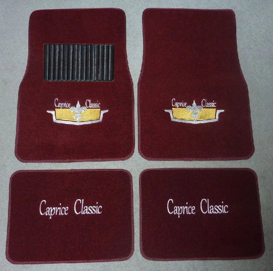 Fit for Chevy Caprice Classic Landau Floor Mats Carpet Set Burgundy Set ...