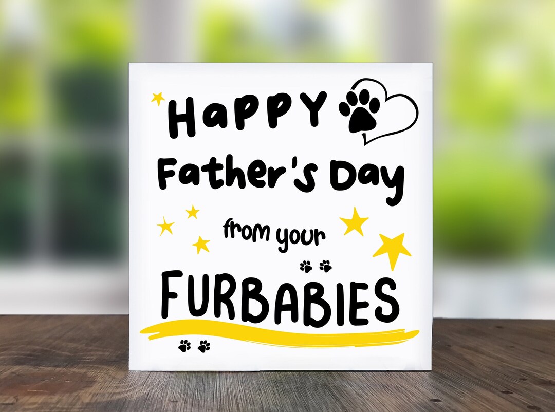 Happy Father's Day From Your Furbabies, Card From Pets - Etsy