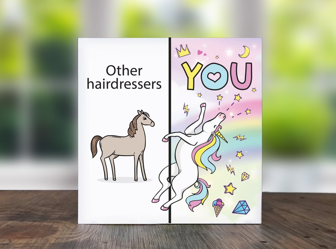 Other Hairdressers, You: Birthday Card for Hairdresser, Funny Card for ...