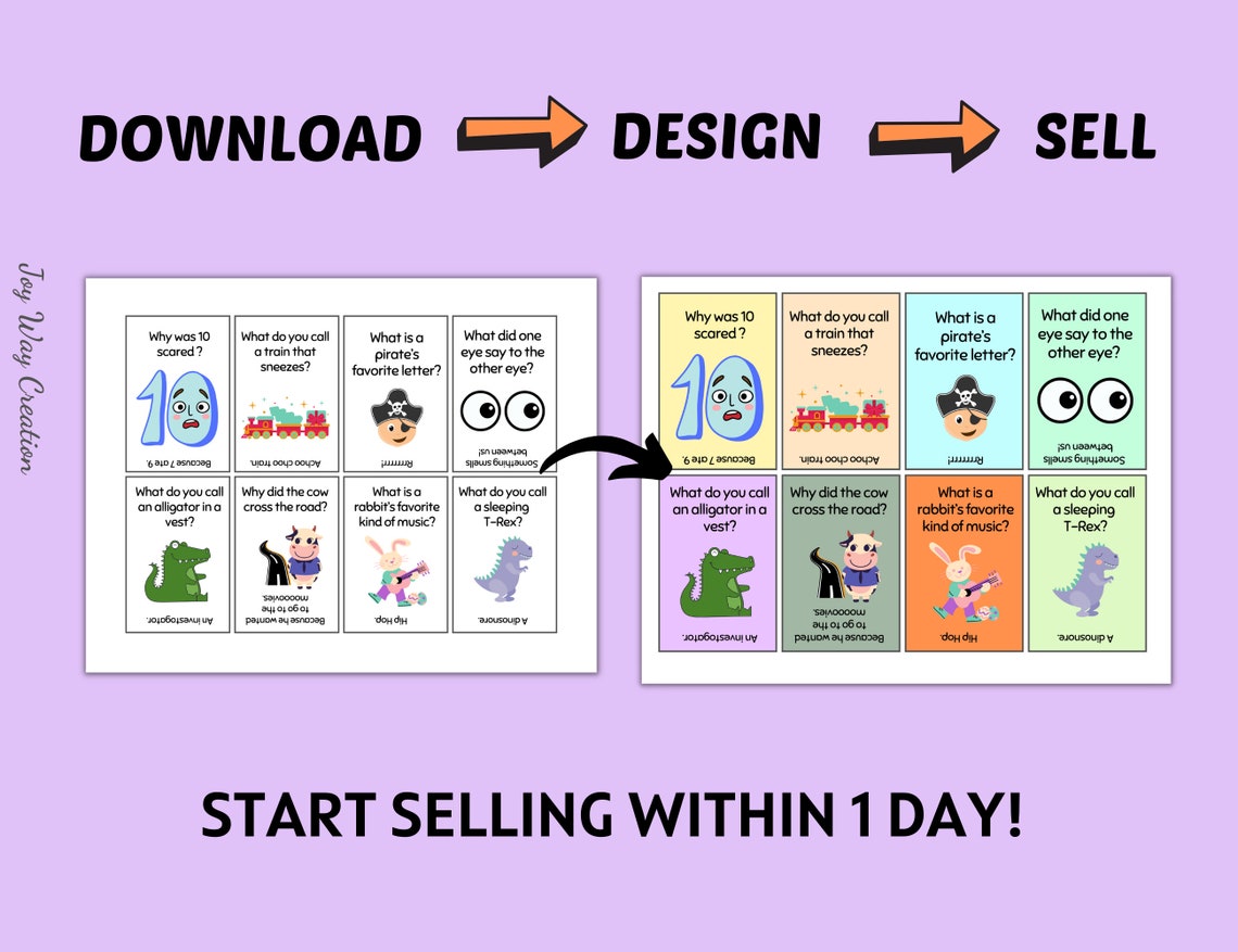 Jokes Lunch Box Notes for Kids, Commercial License, Commercial Use, PLR ...