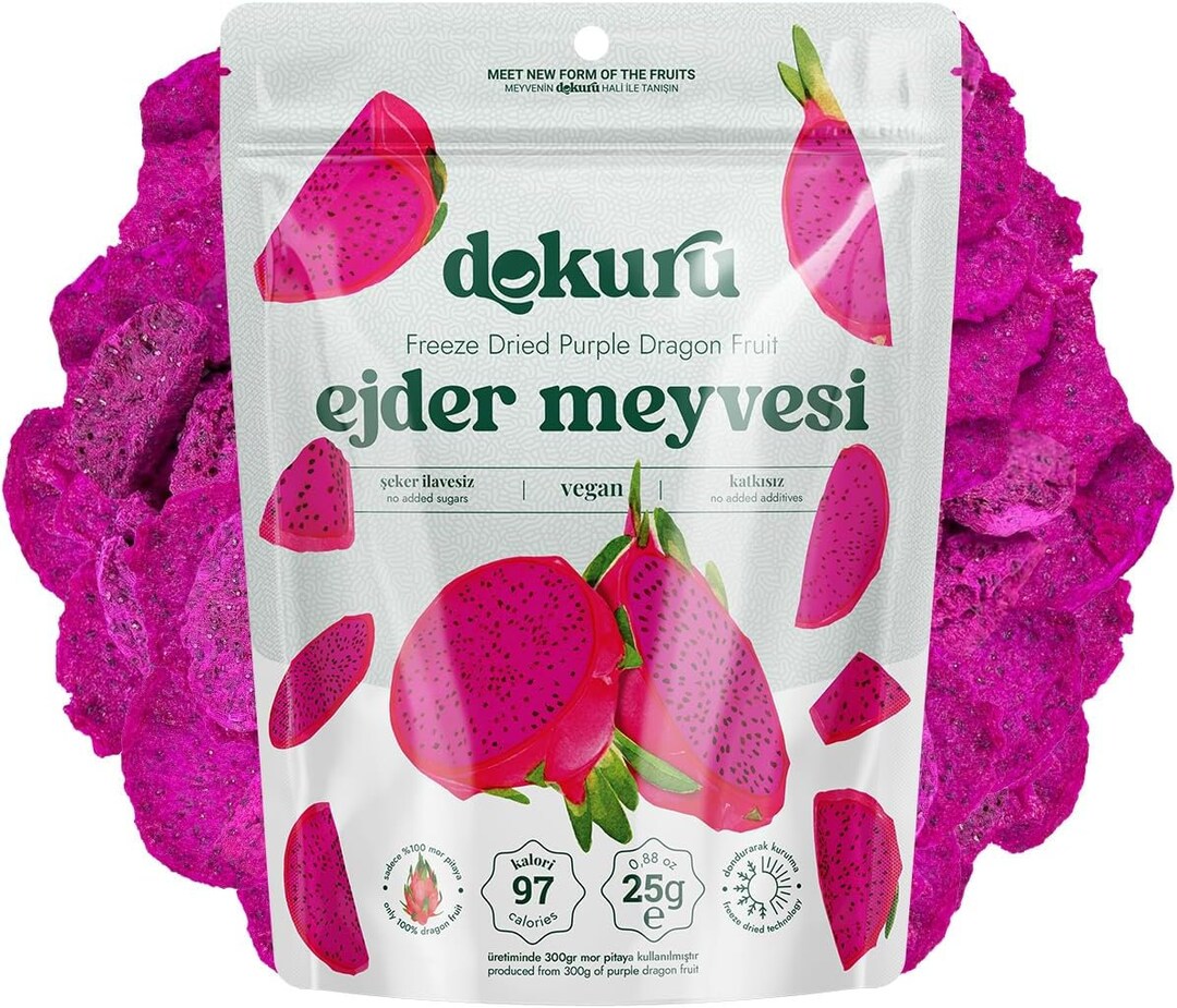Dokuru Freeze Dried Pitaya Freeze Dried Crispy Purple Dragon Fruit ...