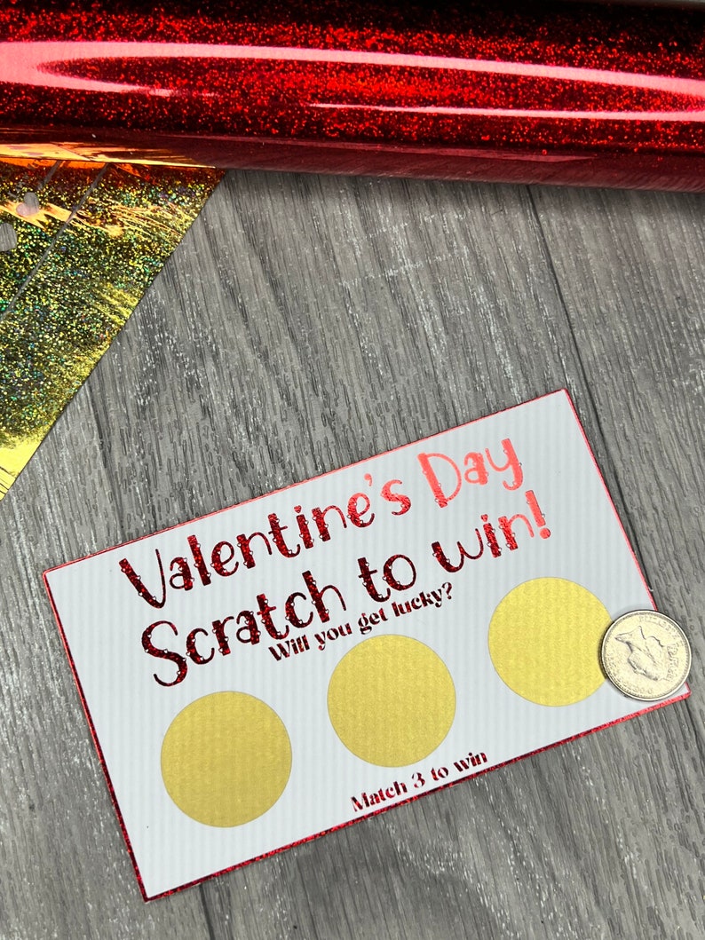 Scratch to Win Personalised Valentines Day Scratch Card - Etsy UK