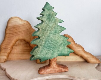 Wood Pine Tree Toy - Etsy