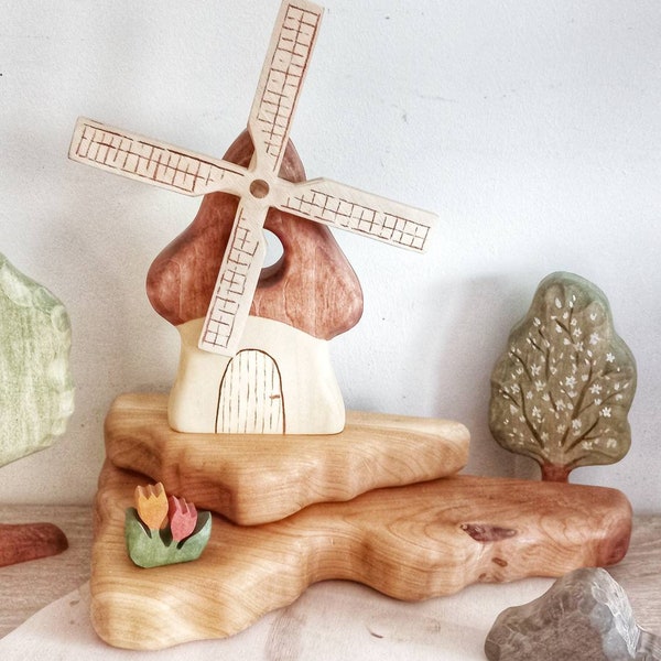 Wooden Windmill - Etsy