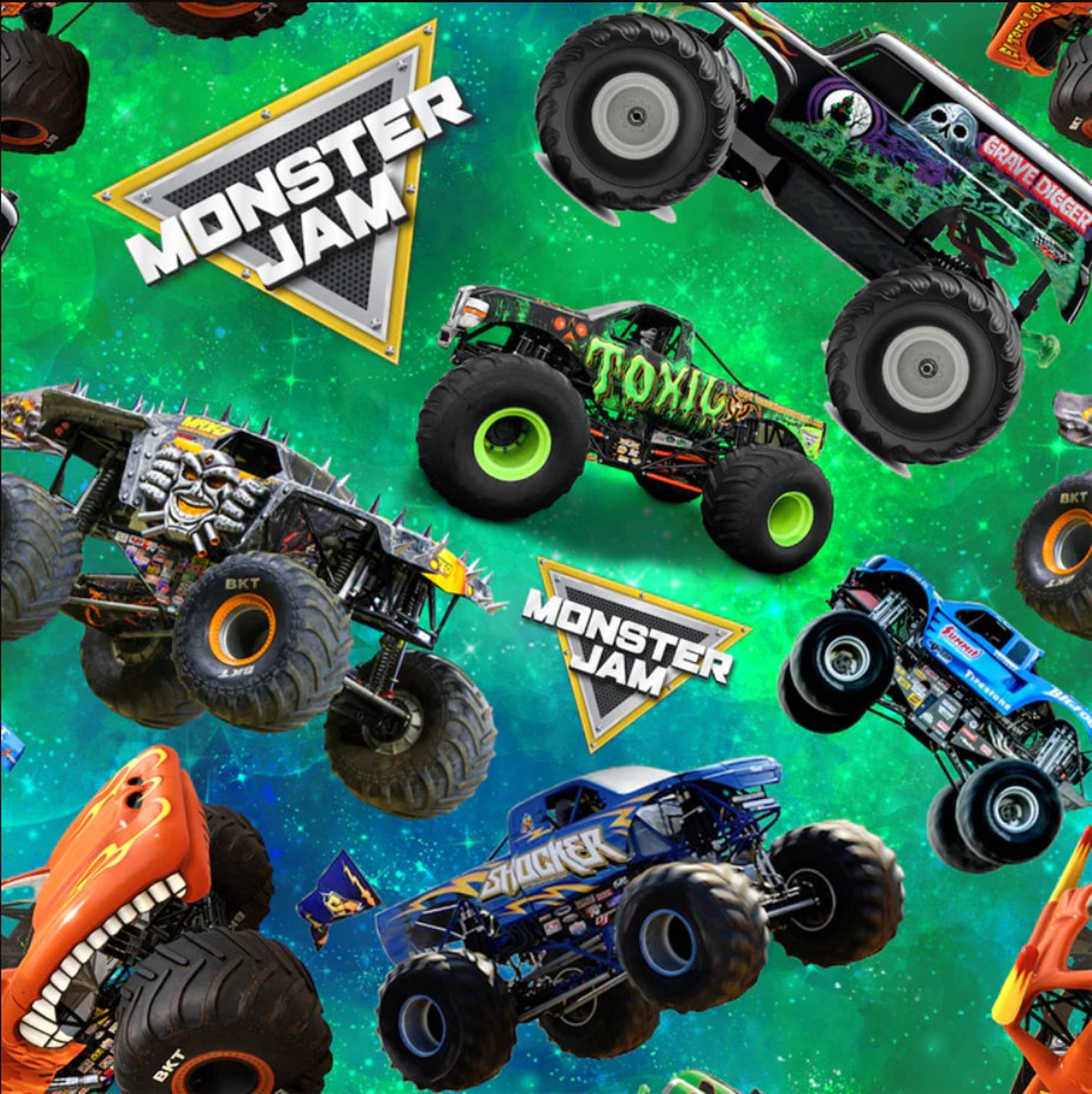Monster Jam Wrapping Paper Monster Truck Gift Wrap Monster - Etsy