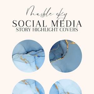 Marble Sky Instagram Highlight Covers - Etsy