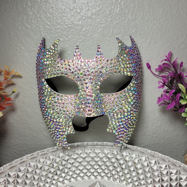 Ghost Face Bedazzled Mask - Etsy