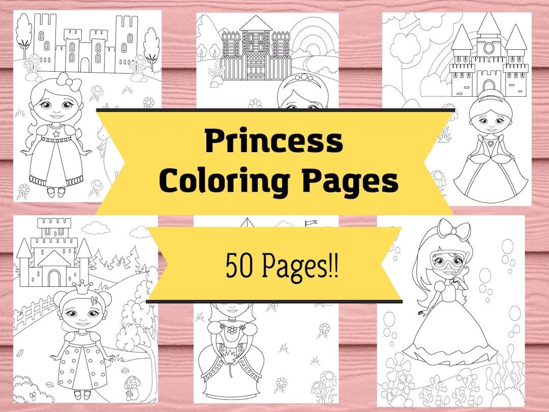 Princess Coloring Book Pages Variety of Princess Coloring Pages for ...