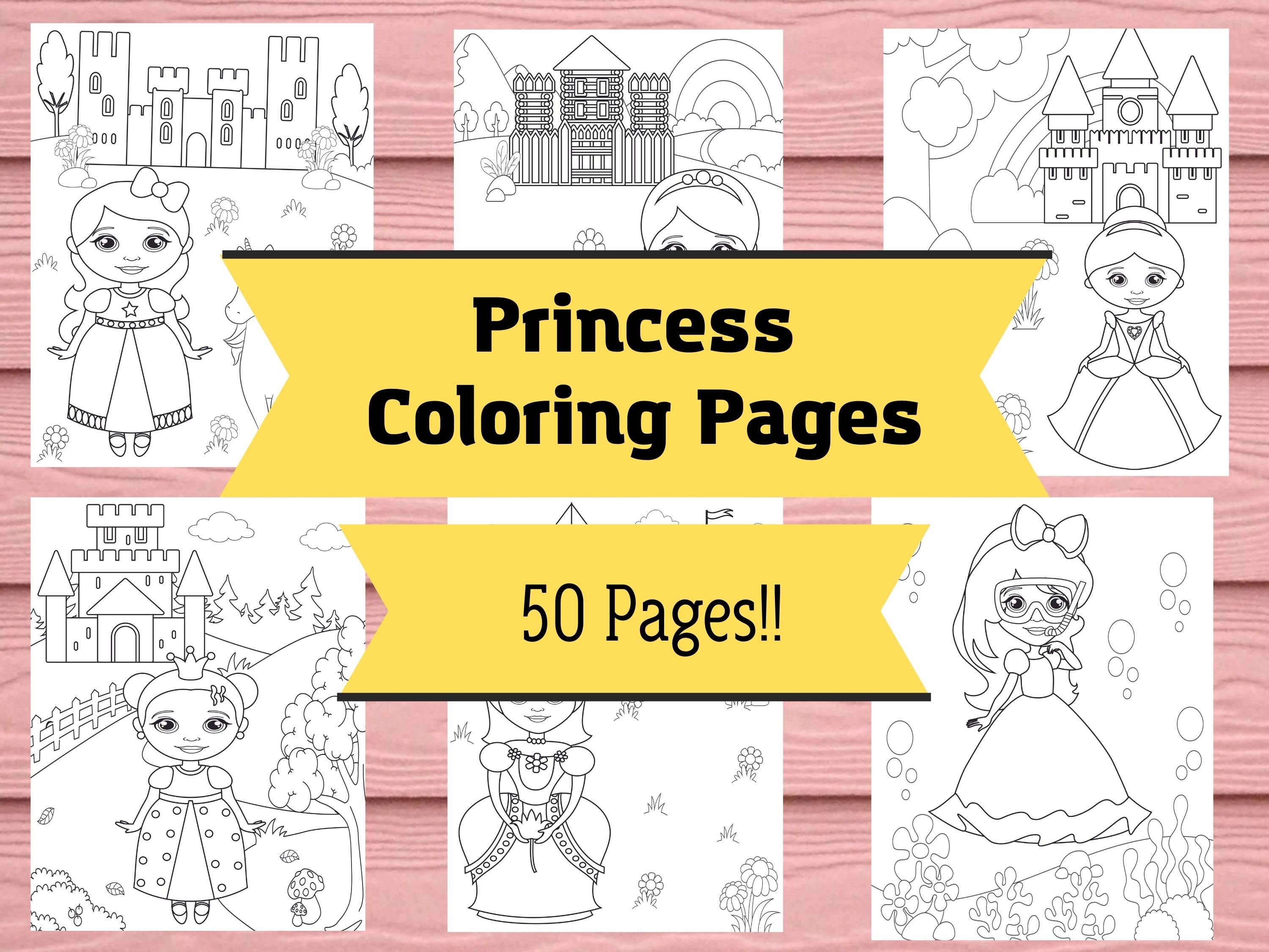 Princess Coloring Book Pages - Variety of Princess Coloring Pages for ...