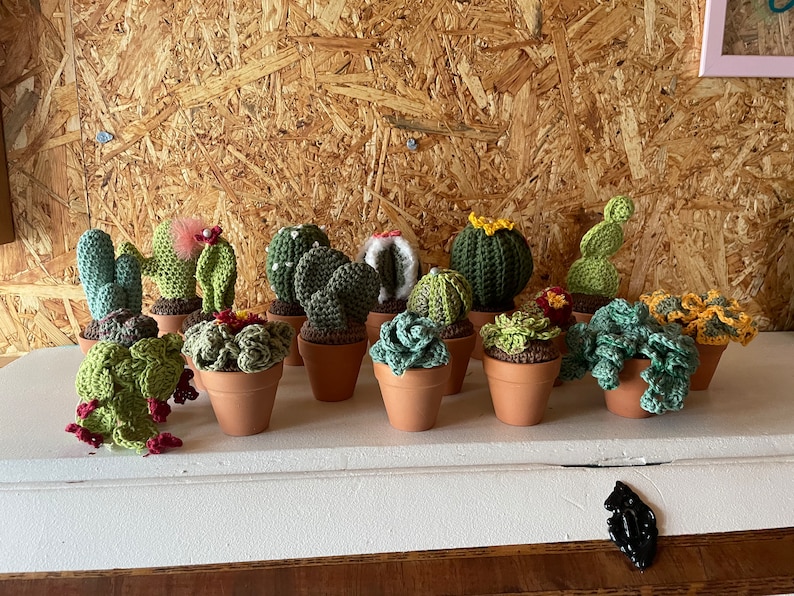 Crochet Cacti Pattern Cacti Pattern Crochet Pattern Mini - Etsy