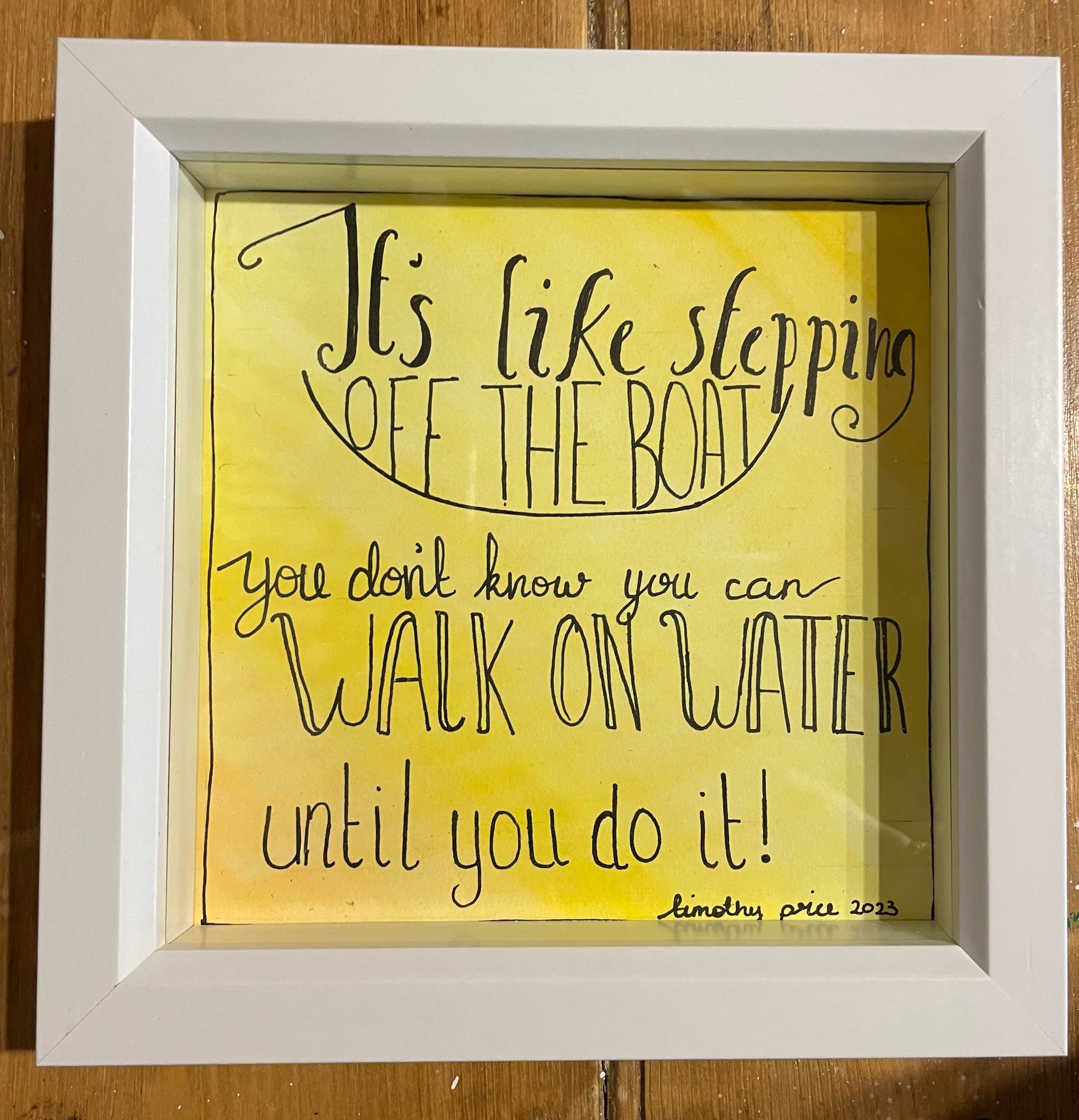 Step off the Boat, Motivational Picture, Picture in Frame, Box Frame - Etsy