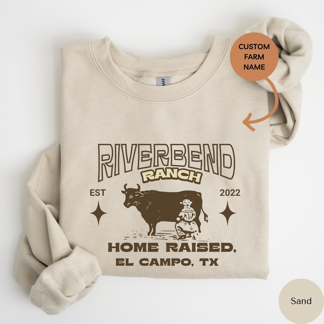 Personalized Cattle and Ranch Farm Sweatshirts, Cattle Company Shirt ...