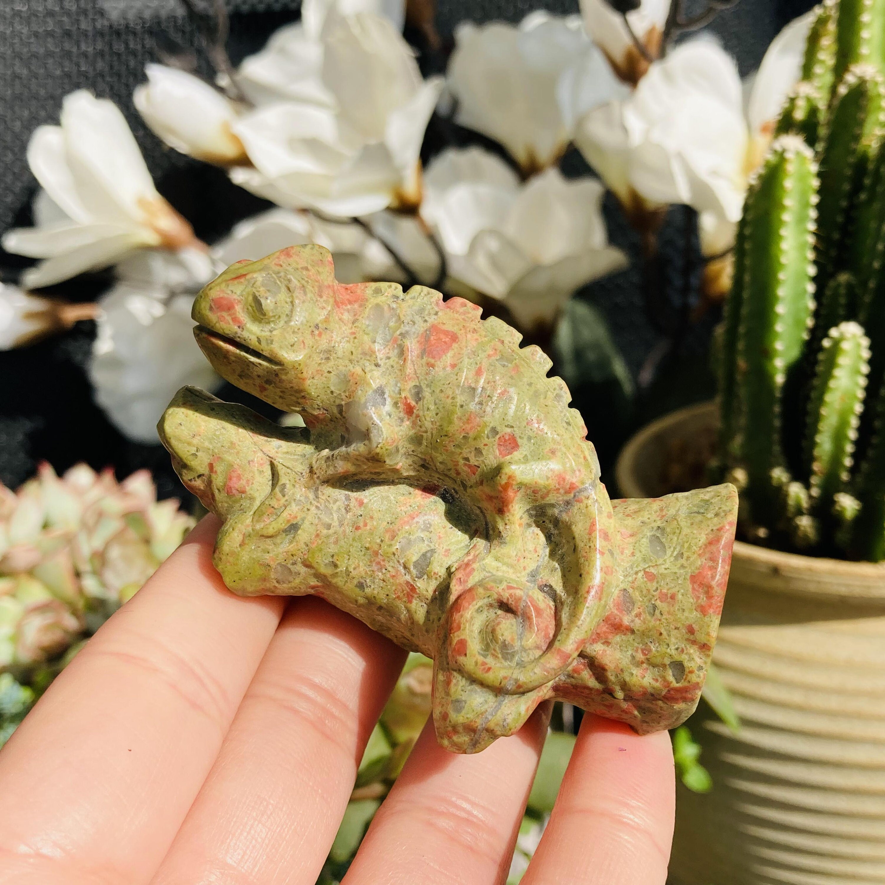 Chameleon Skull Ring