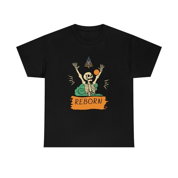 Skeleton Reborn Halloween Tshirt - Etsy