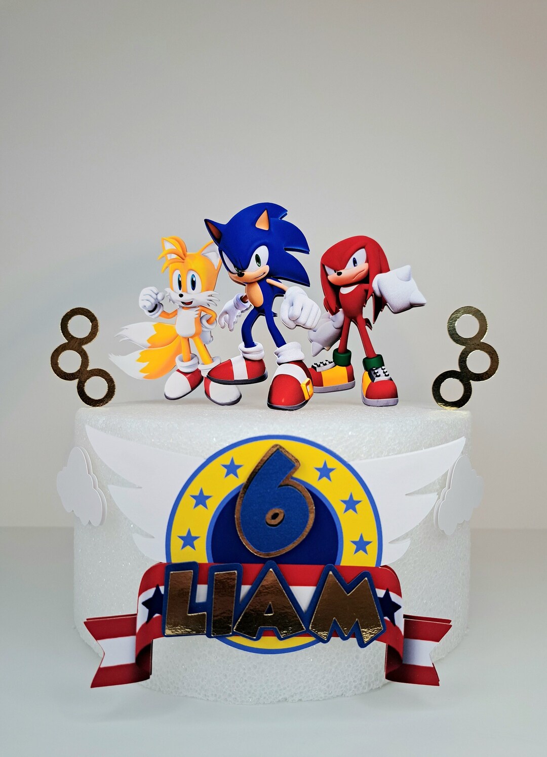 Sonic Cake Topper / Sonic Birthday / Sonic Party - Etsy