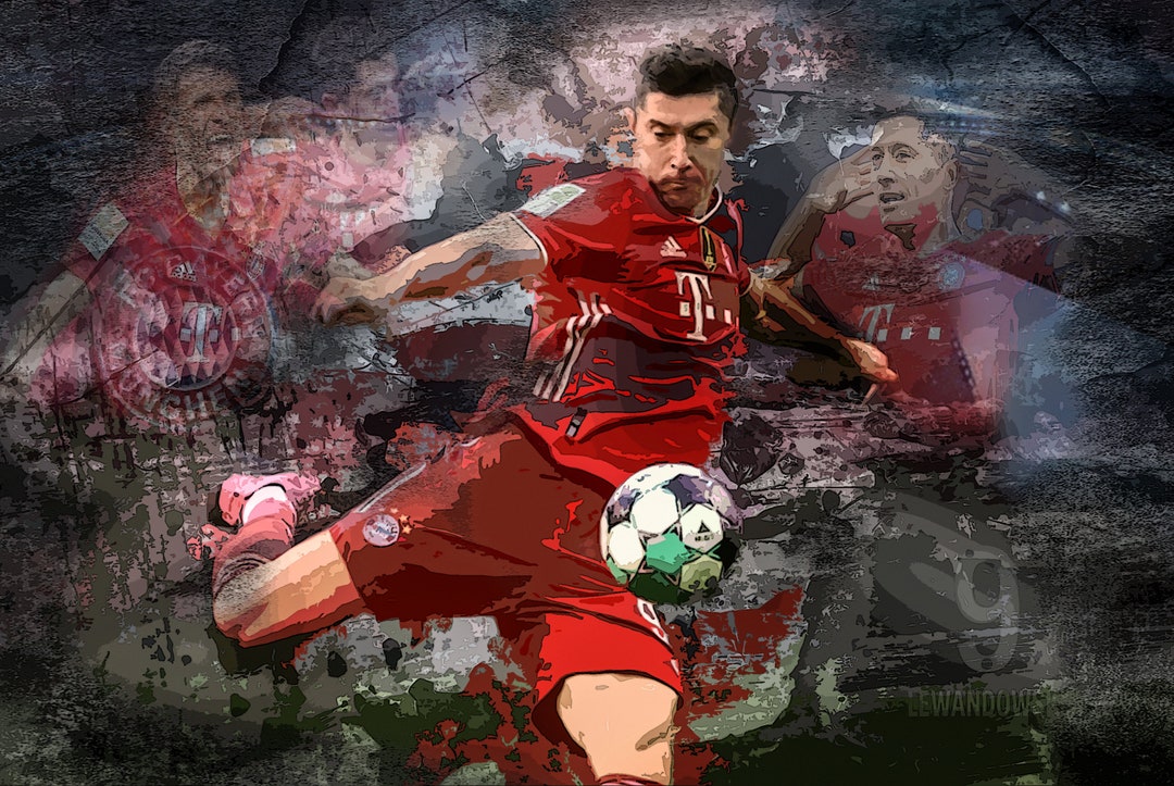 Pictures Poster R. Lewandowski Sport Football Best Player Art Print ...