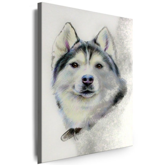 Canvas Pictures Dog Husky Wolf Animals Nature Art Murals - Etsy