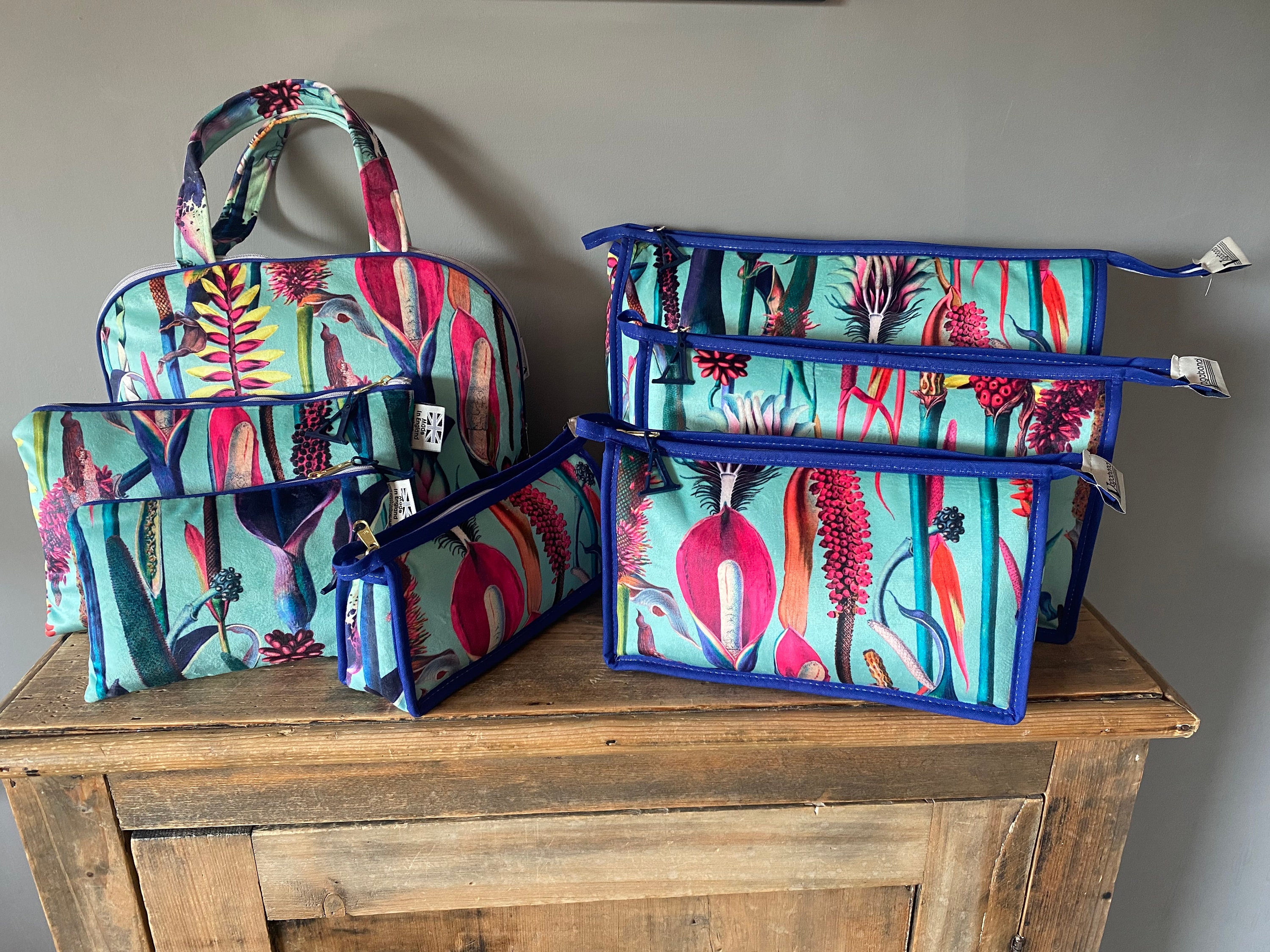 Orchid Velvet Large Hang up Bag - Etsy UK