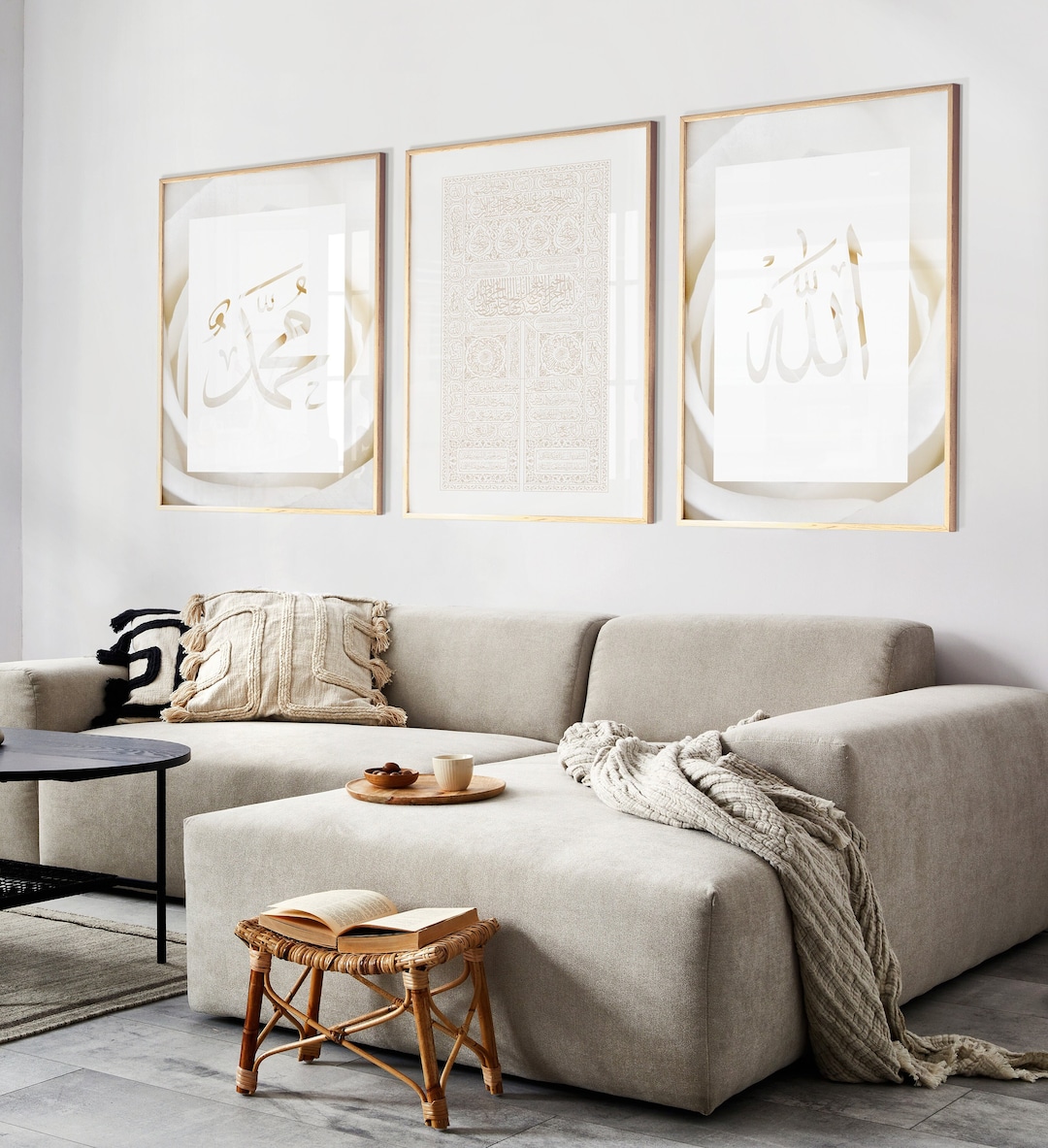 Set of 3 Posters Kaaba Door Set Islamic Murals Islamic Posters and ...