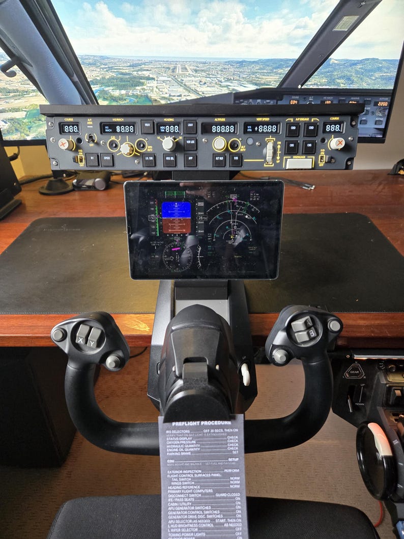 Winwing Boeing PAP and Airbus EFIS Mount for Thrustmaster Pendular Yoke ...