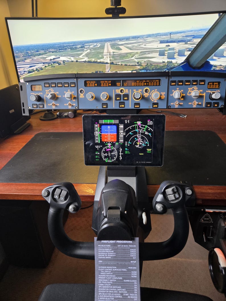 Winwing Boeing PAP and Airbus EFIS Mount for Thrustmaster Pendular Yoke ...