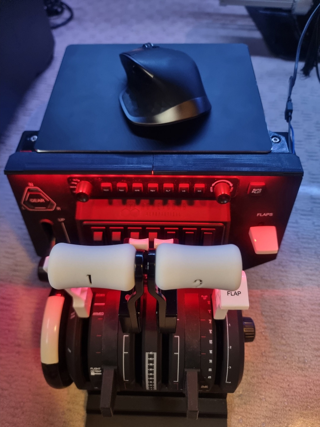 Honeycomb Alpha Yoke and Honeycomb Bravo Throttle Top Mount Mousepad - Etsy