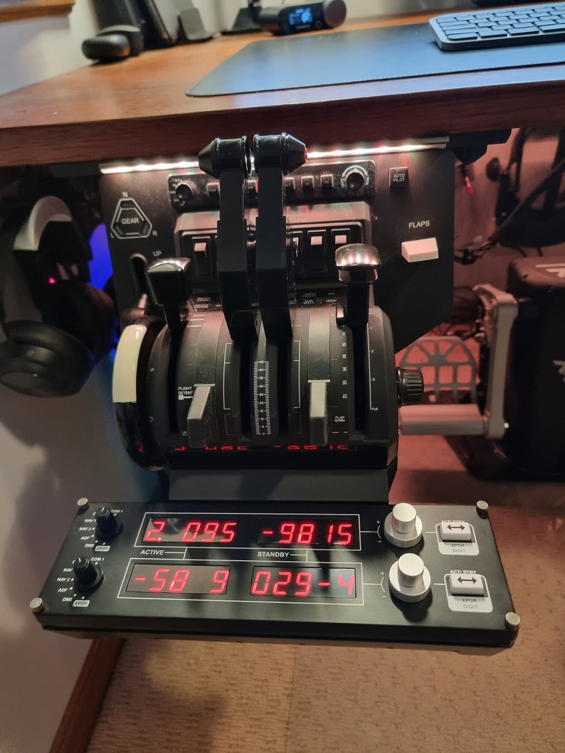 Logitech/saitek Panel Under Mount for Honeycomb Bravo Throttle - Etsy