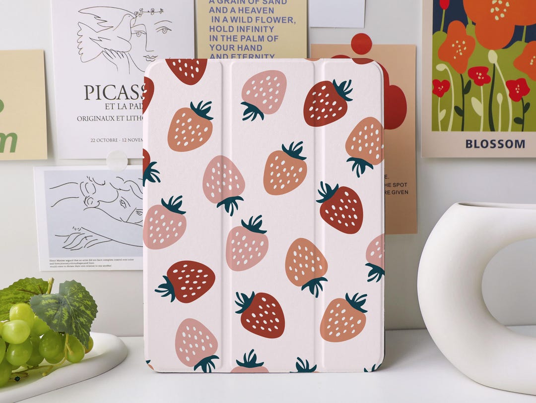 Sweet Strawberry iPad Case for iPad Air 4/5 iPad 10 10.9" 2022 iPad Pro ...
