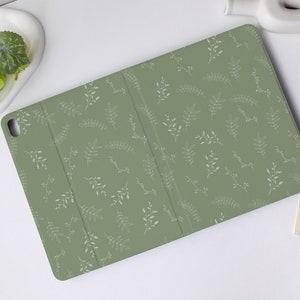 Dark Green Floral iPad Case for iPad Air 4/5 iPad 10 10.9" 2022 iPad ...