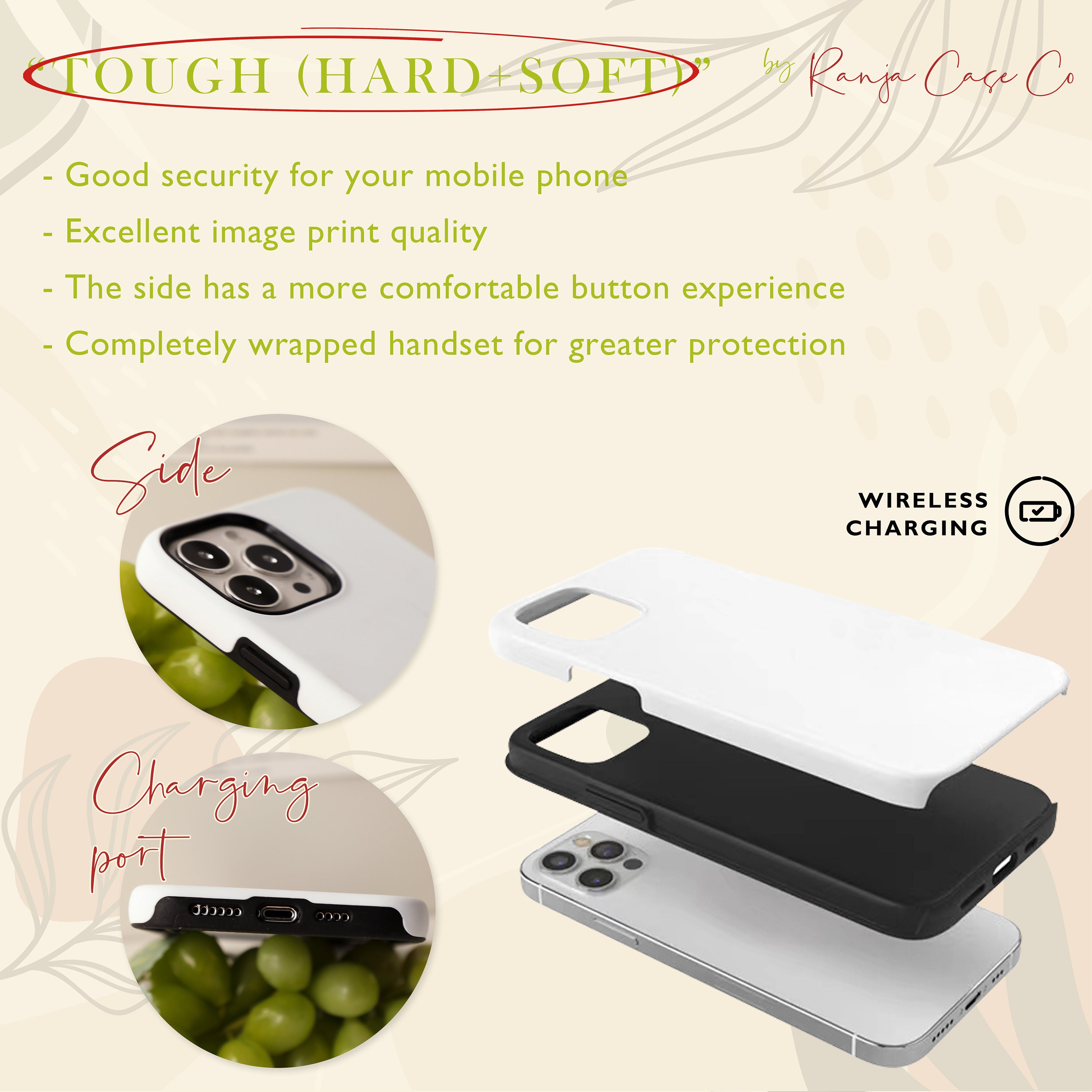 Pink Watercolor Flowers Personalized iPhone Case for iPhone 14 - Etsy