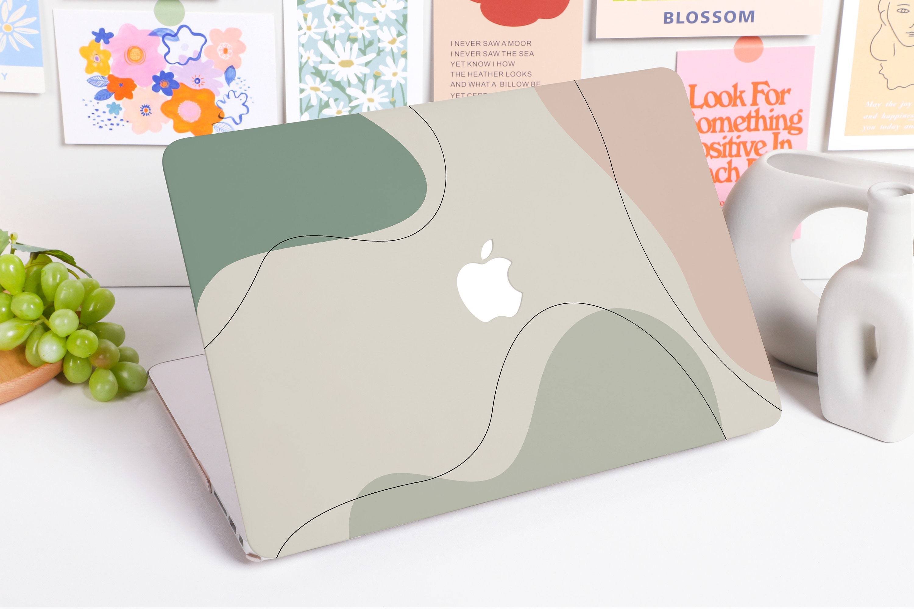 Sage Green Island Personalized Hard Protective Case for MacBook Pro 13 ...