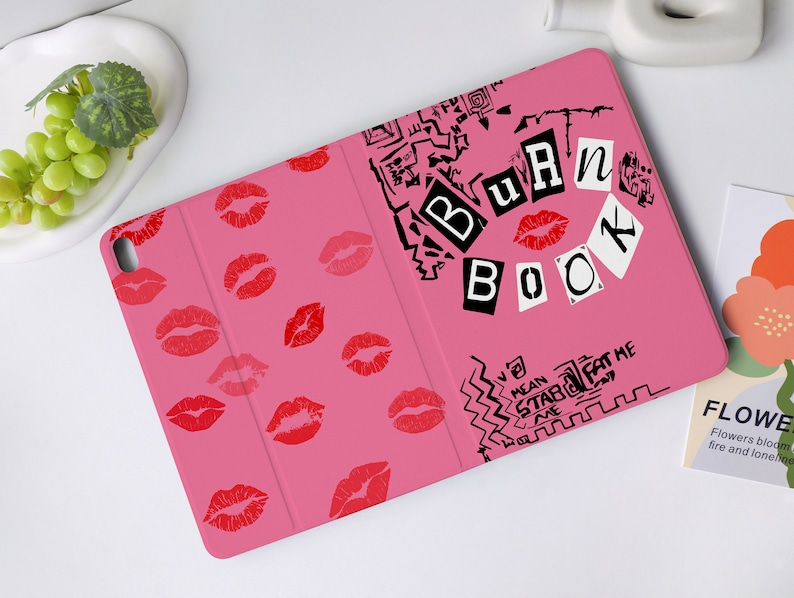Burn Book iPad Case for iPad Air 4/5 iPad 10 10.9" 2022 iPad Pro 12.9'' 2021 Pro 11" 2022 iPad ...