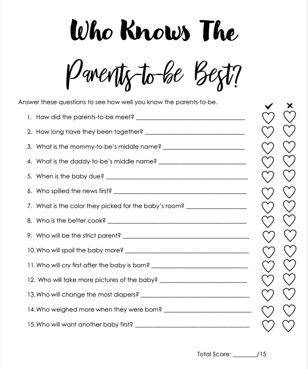 Who Knows You Best Questions