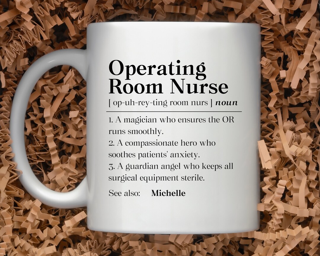 Personalized Operating Room Nurse Mug, Custom Operating Room Nursing ...