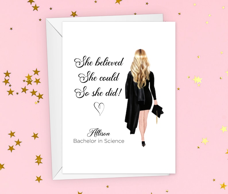 Personalized Graduation Daughter Card Granddaughter - Etsy