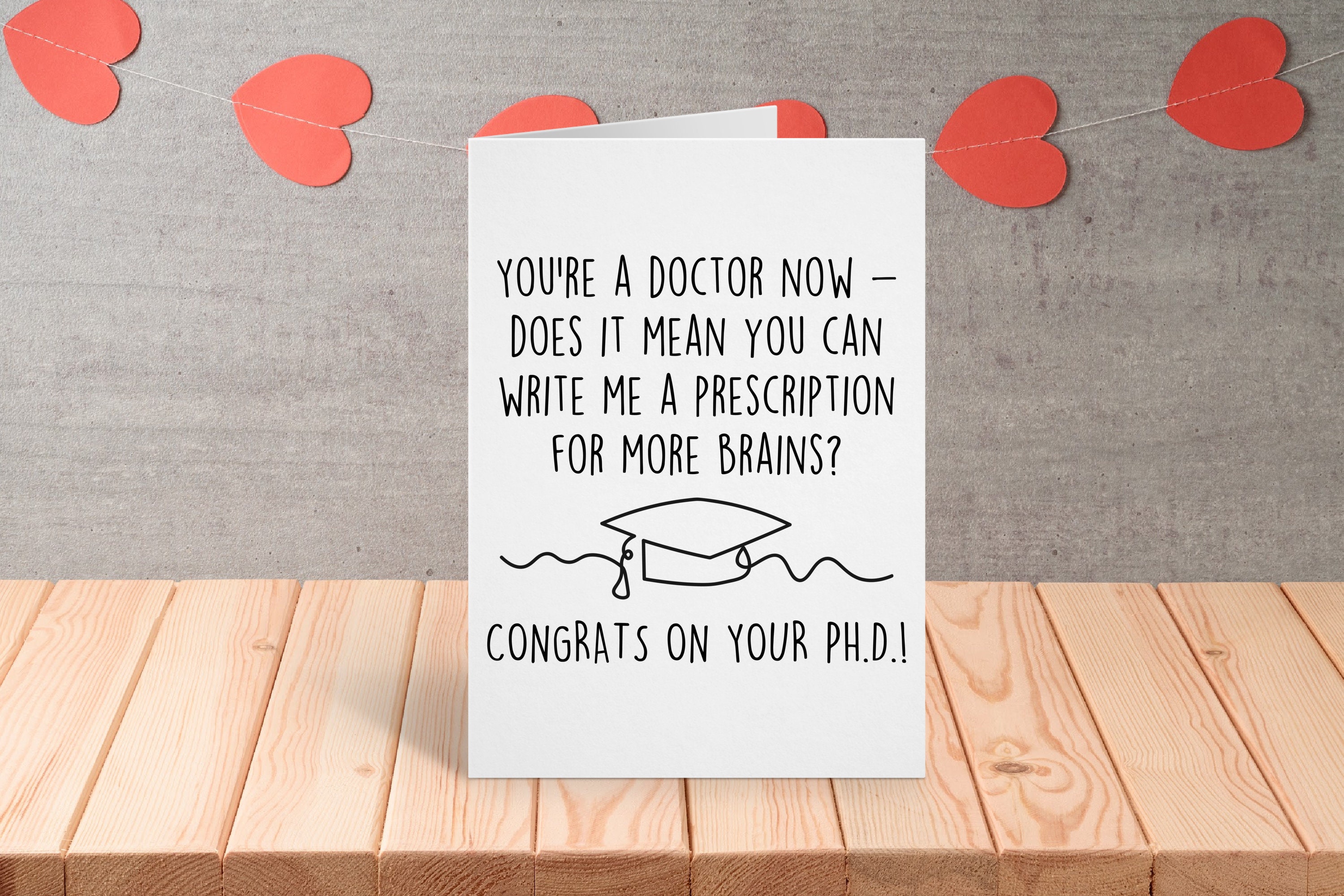 Funny Phd Graduation Card Phd Graduation Gift for Him - Etsy