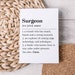 Personalized Surgery Resident Card, Surgery Graduation Gift, Match Day ...