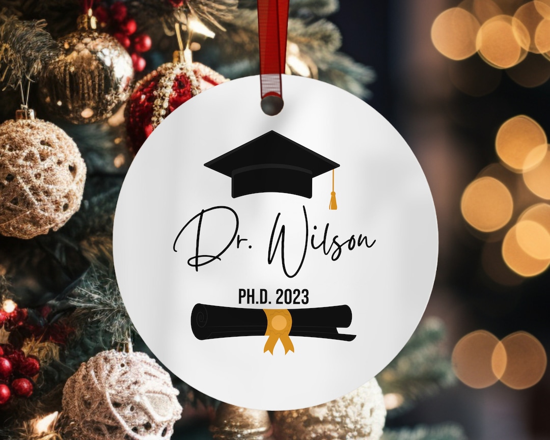 Personalized Phd Ornament, Phd Graduation Gift, Doctorate Degree ...