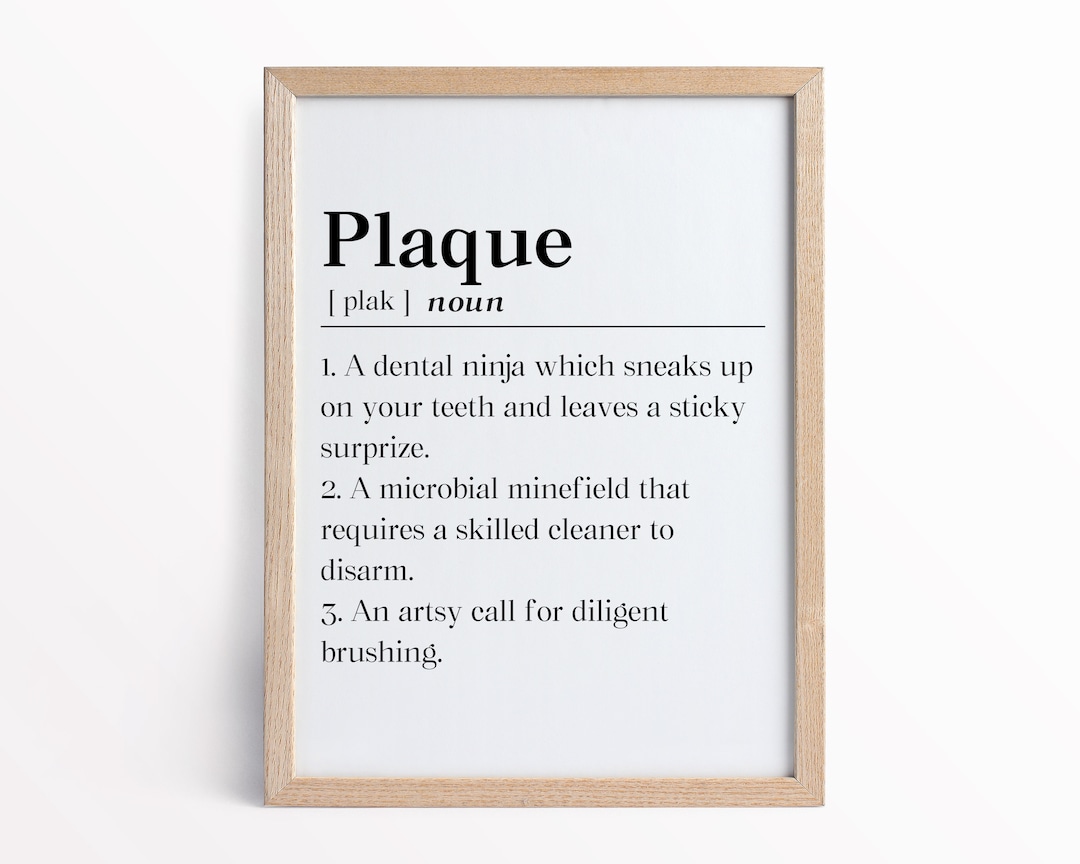 Dental Art Digital Poster, Dental Office Decor Art Digital, Plaque ...