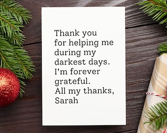Psychologist Thank You Card - Etsy