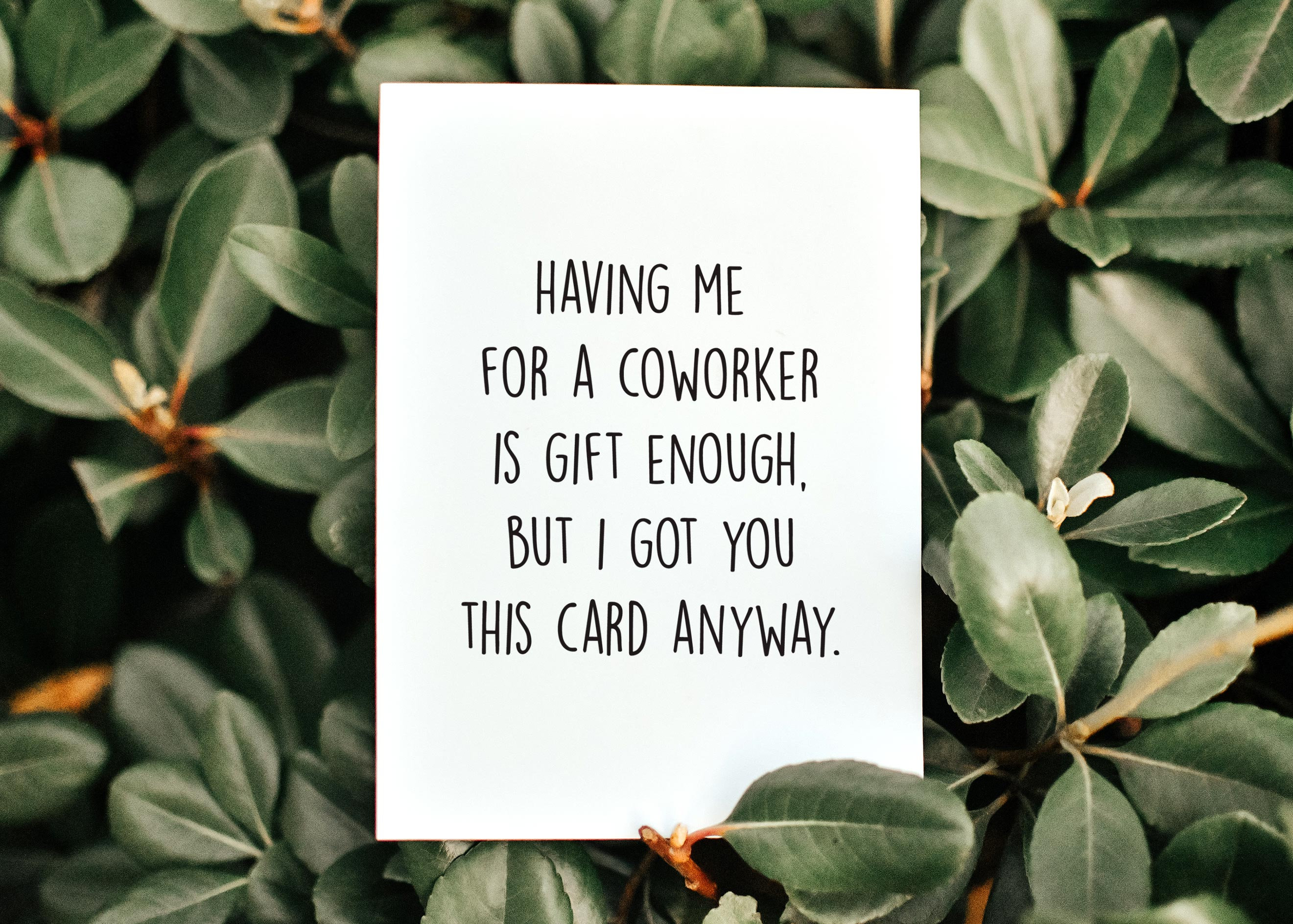 Funny Coworker Greeting Card Card From Employee Gift for - Etsy